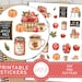 Apple Planner Stickers, Fall Planner Stickers, Pumpkin Planner Stickers ...