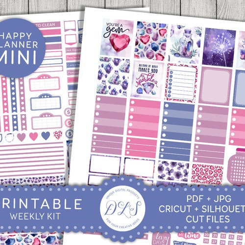 Printable Mini Happy Planner Stickers Happy Planner Weekly - Etsy