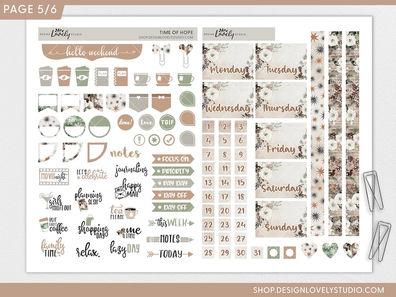 Printable New Year Planner Stickers, Happy Planner Printable Stickers ...