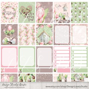 Printable Easter Planner Stickers, Erin Condren Easter Stickers, April ...