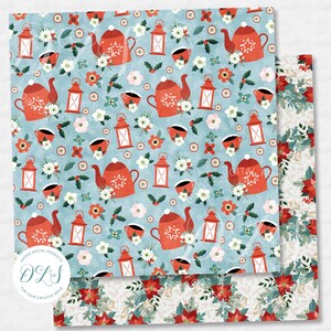 Winter Digital Paper, Winter Digital Backdrop, Christmas Digital ...