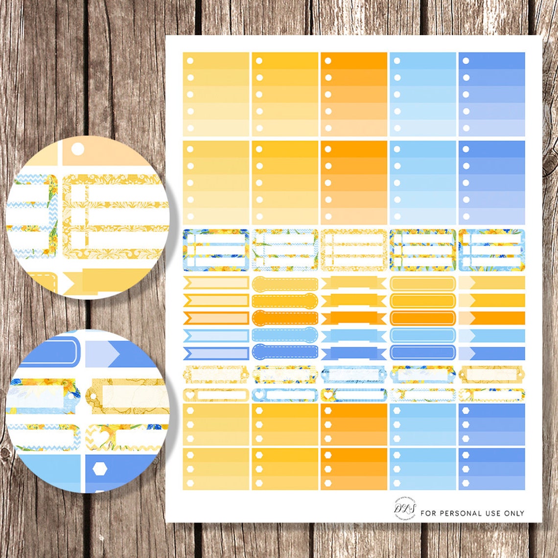 Printable Spring Planner Stickers Spring Planner Kit Erin - Etsy