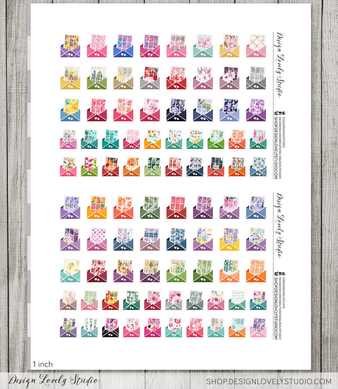 Printable Happy Mail Icon Planner Stickers Colorful Happy - Etsy