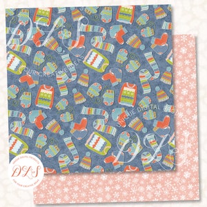 Christmas Digital Paper, Winter Digital Paper, Christmas Digital ...