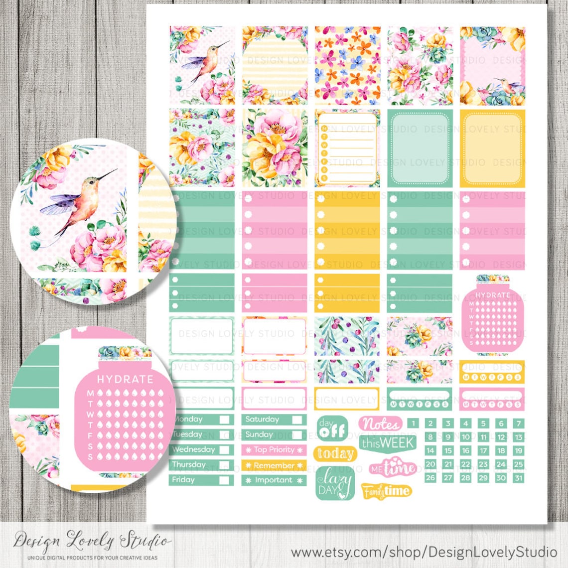 Mini Happy Planner Stickers Printable Happy Planner Stickers - Etsy