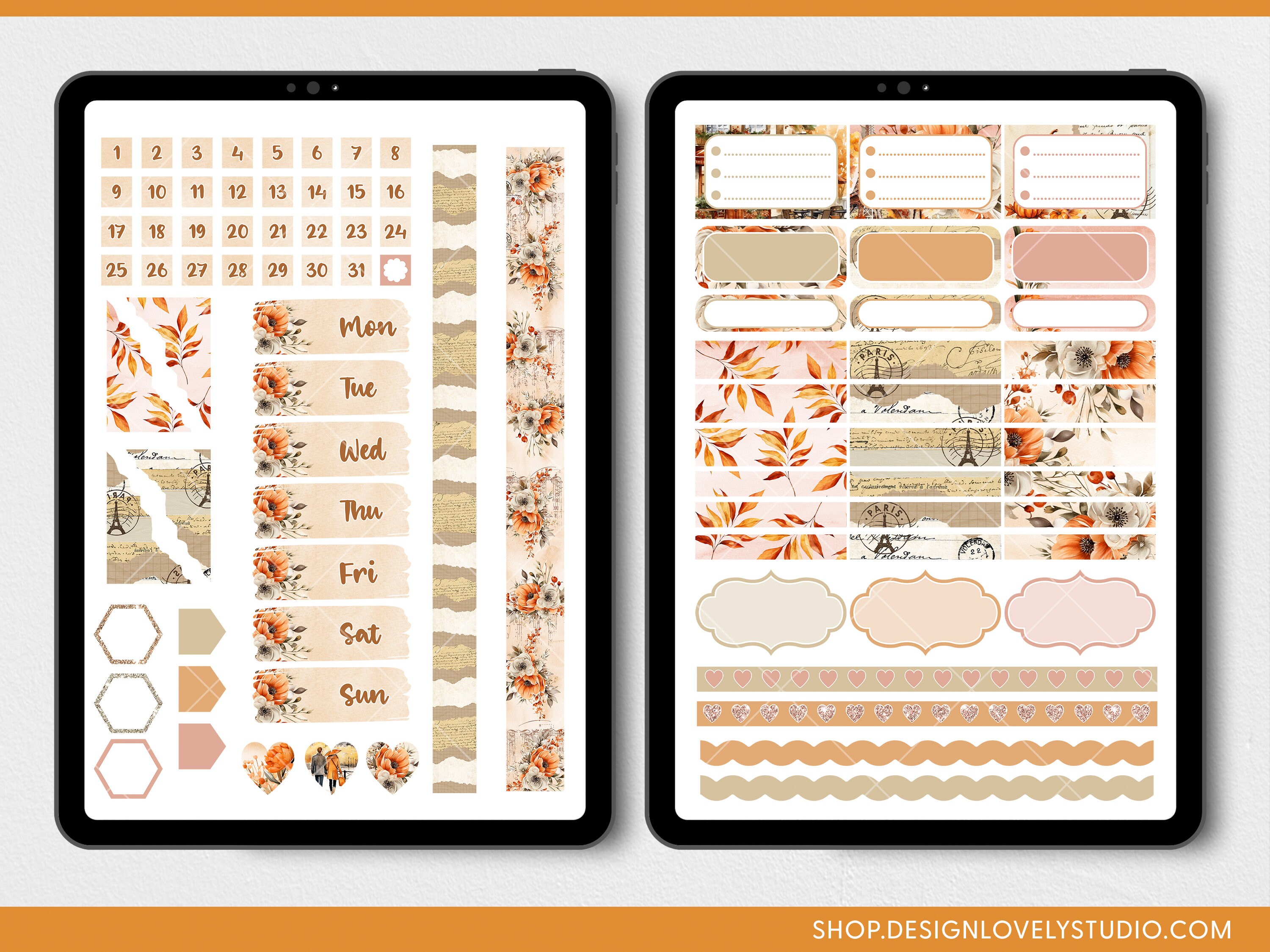 Fall Digital Stickers, Autumn Digital Stickers, Goodnotes Stickers ...