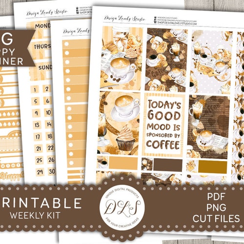 Big Happy Planner Printable Stickers October Planner - Etsy