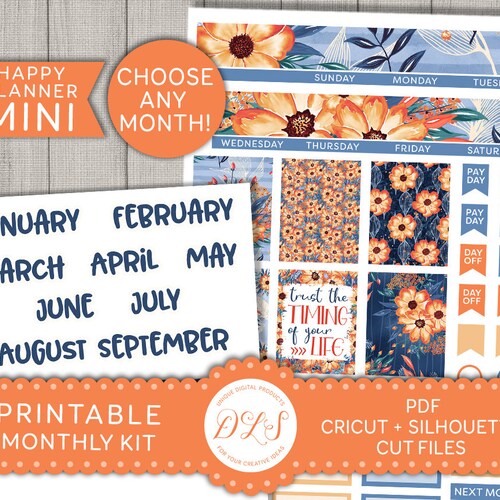 MAY Monthly Sticker Kit May Planner Stickers Mini Happy - Etsy