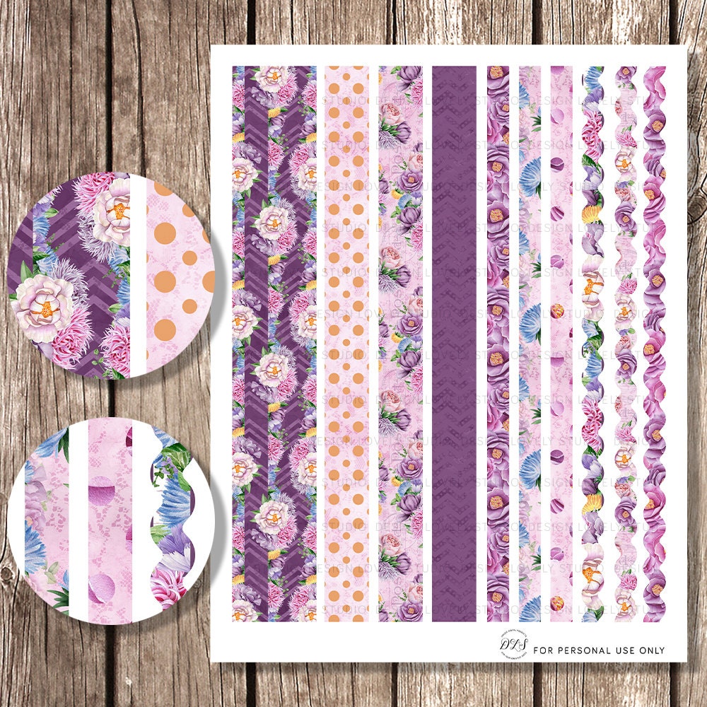 Horizontal Planner Stickers Kit ECLP Horizontal Printable | Etsy