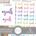 GOALS Planner Stickers Printable Goals Stickers Goals - Etsy