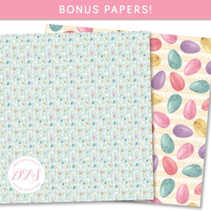 Easter Digital Paper Pack, Easter Digital Background, Bunny Digital ...