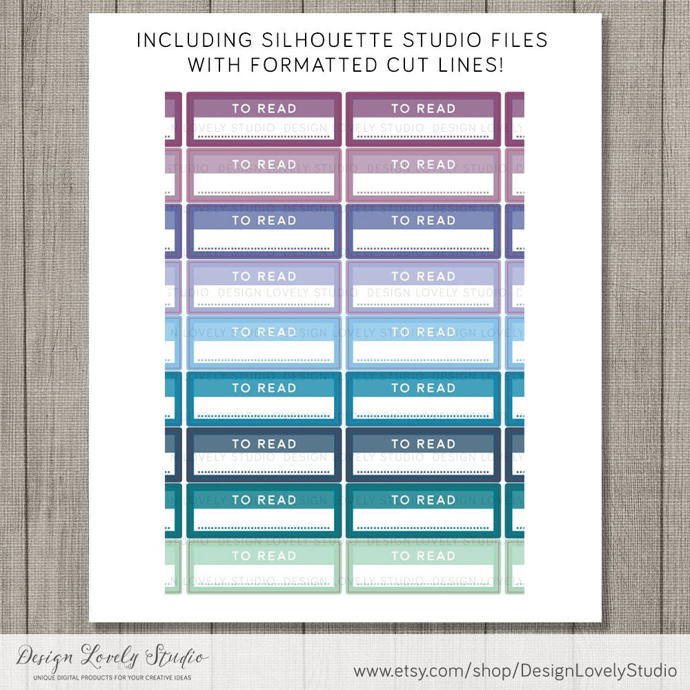 Read Planner Stickers, Functional Stickers, Read Stickers, Printable ...