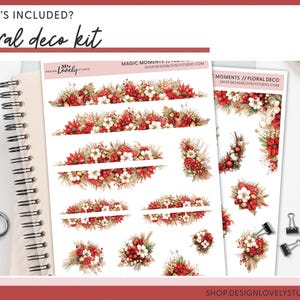 Printable Christmas Planner Stickers Bundle, December Monthly Stickers ...