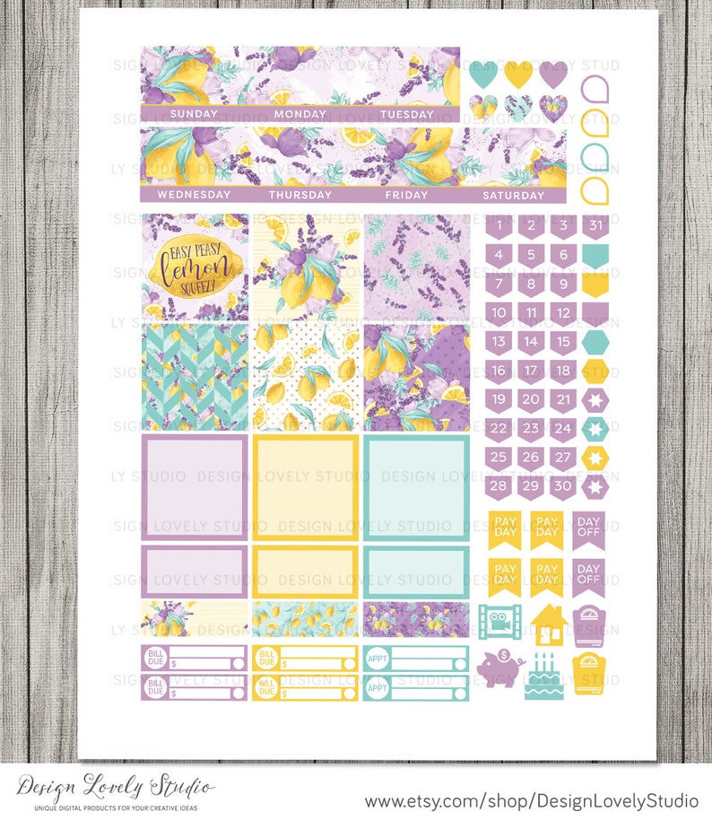 Mambi Printable Planner Stickers Classic Happy Planner | Etsy