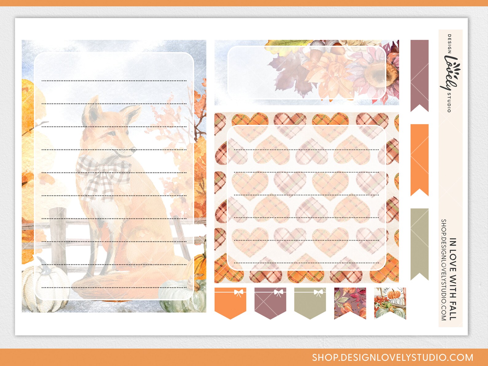 Notes Page Sticker Kit Printable Planner Stickers Monthly - Etsy