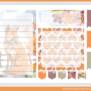Notes Page Sticker Kit, Printable Planner Stickers, Monthly Sticker Kit ...