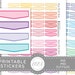 Printable HEADER Planner Stickers Multicolor Header Planner | Etsy