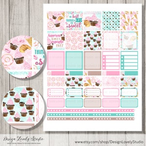 Bakery Planner Stickers, Sweets Planner Stickers, Cupcake Planner ...