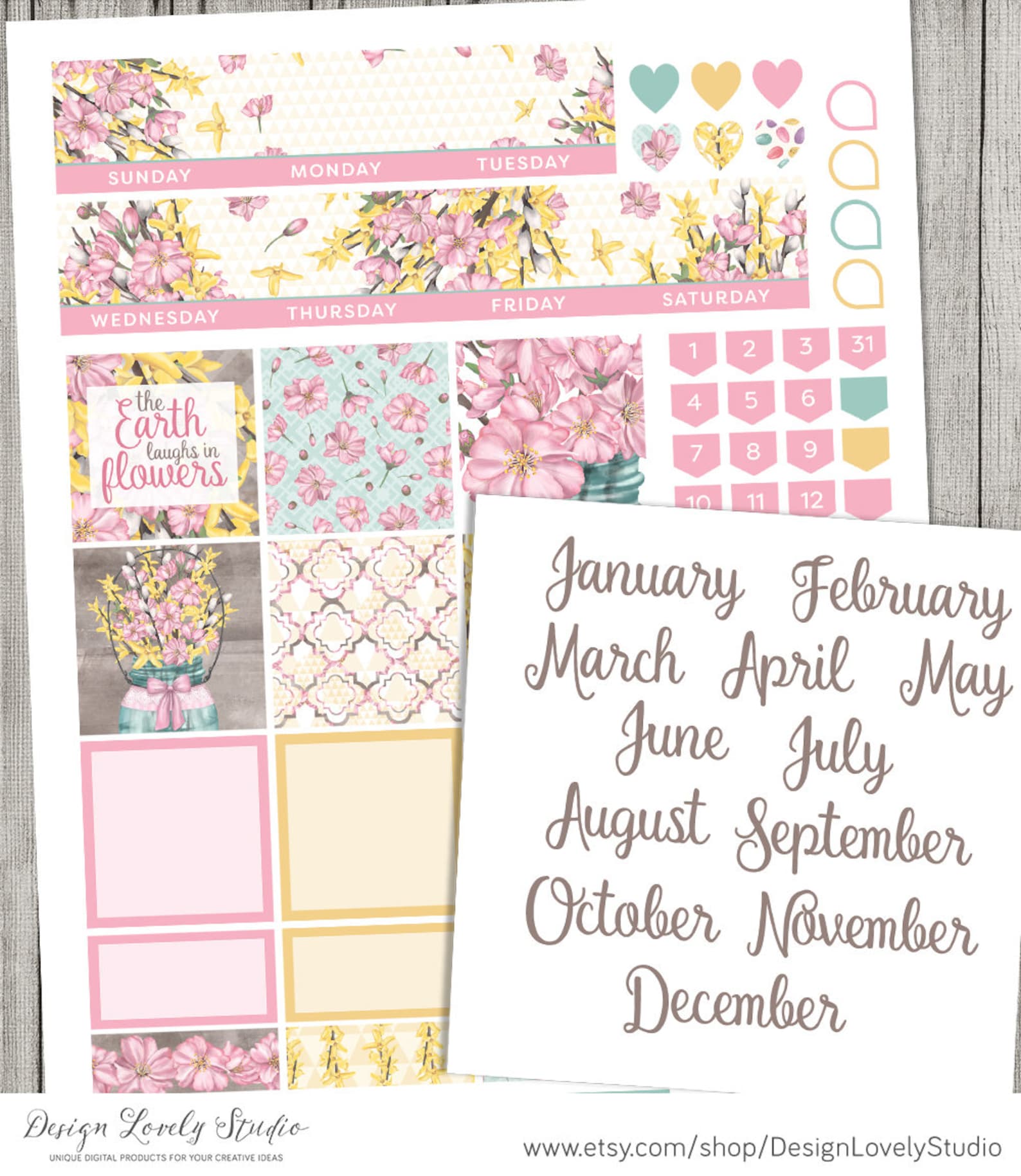 Printable Happy Planner Stickers Classic Happy Planner | Etsy