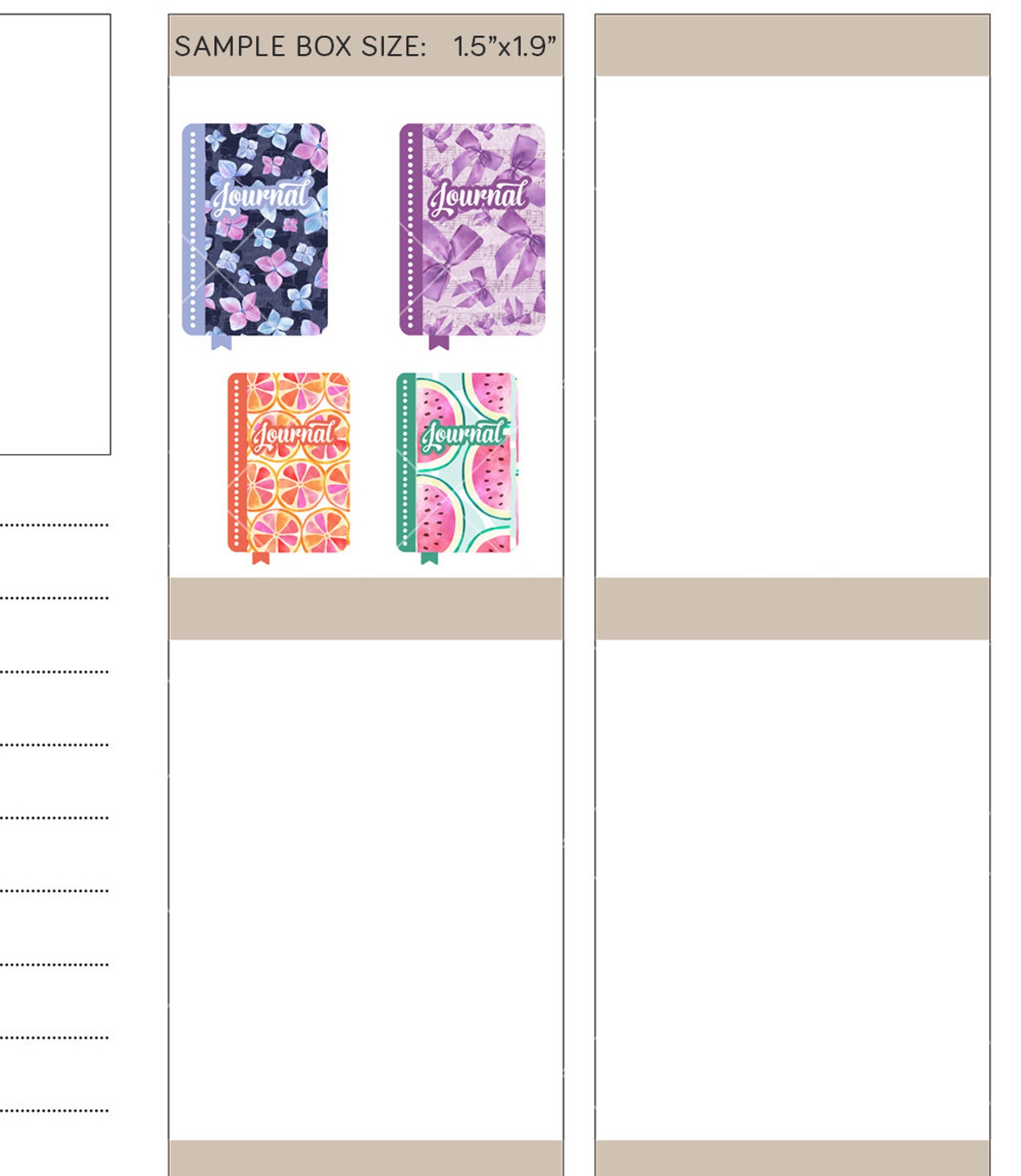Printable Journal Planner Stickers Journaling Planner - Etsy
