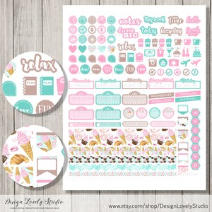 Bakery Planner Stickers, Sweets Planner Stickers, Cupcake Planner ...