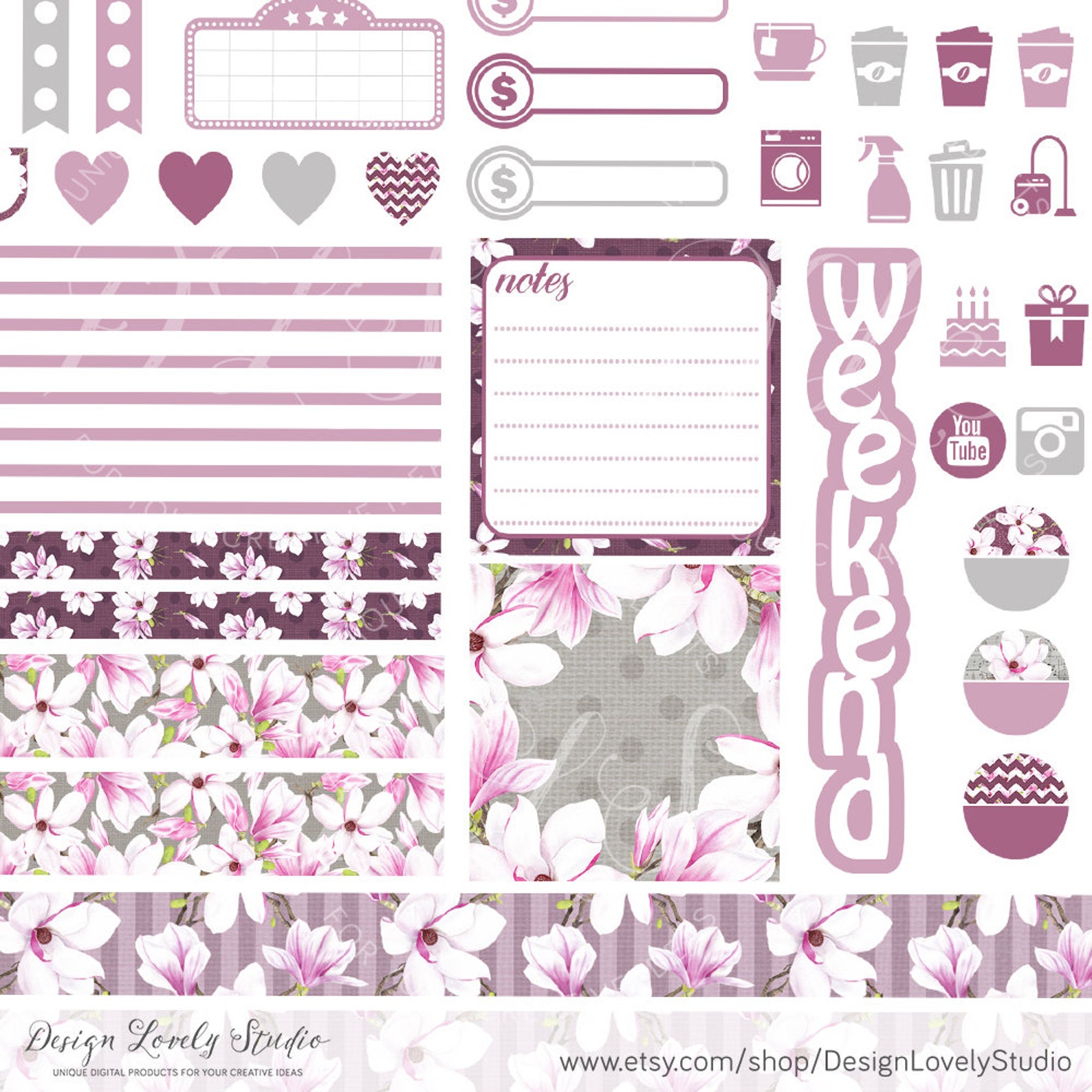 Mini Happy Planner Printable Stickers Mini HP Printable | Etsy