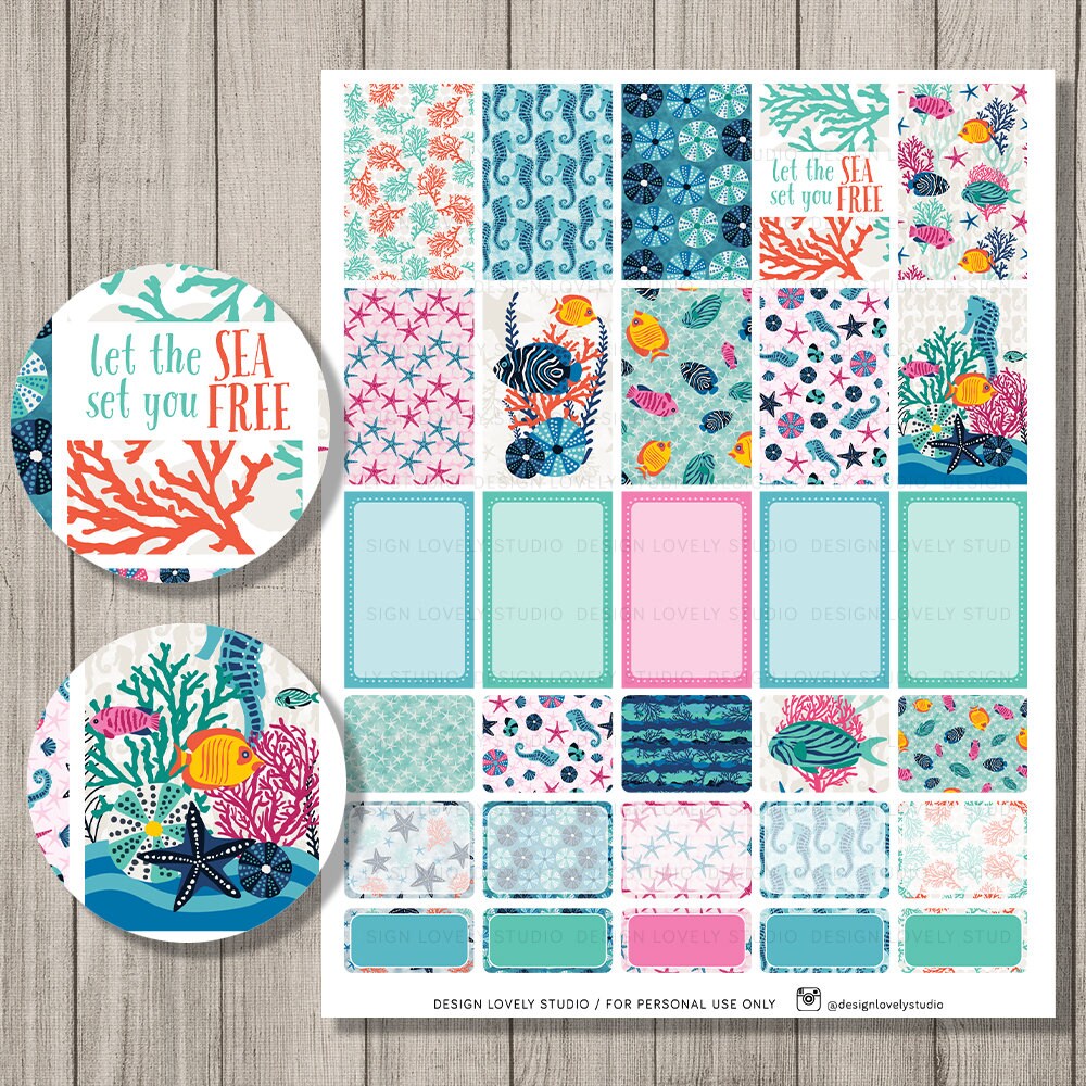 Summer Planner Stickers Happy Planner Weekly Kit Happy - Etsy