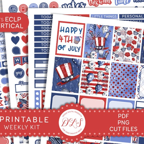 Pastel Rainbow Printable Planner Weekly Kit Erin Condren - Etsy