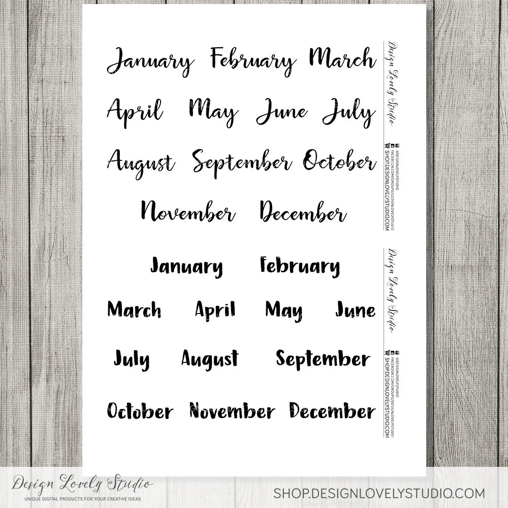 Printable NOTES PAGE Stickers, Monthly Notes Page, for Erin Condren ...