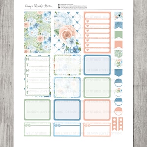 FLORAL Planner Stickers, Big Happy Planner Weekly Stickers Kit, Spring ...