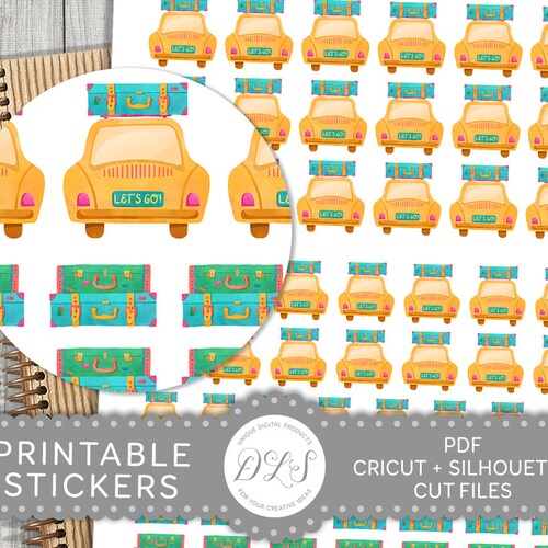 Printable Road Trip Planner Stickers Travel Planner Stickers - Etsy