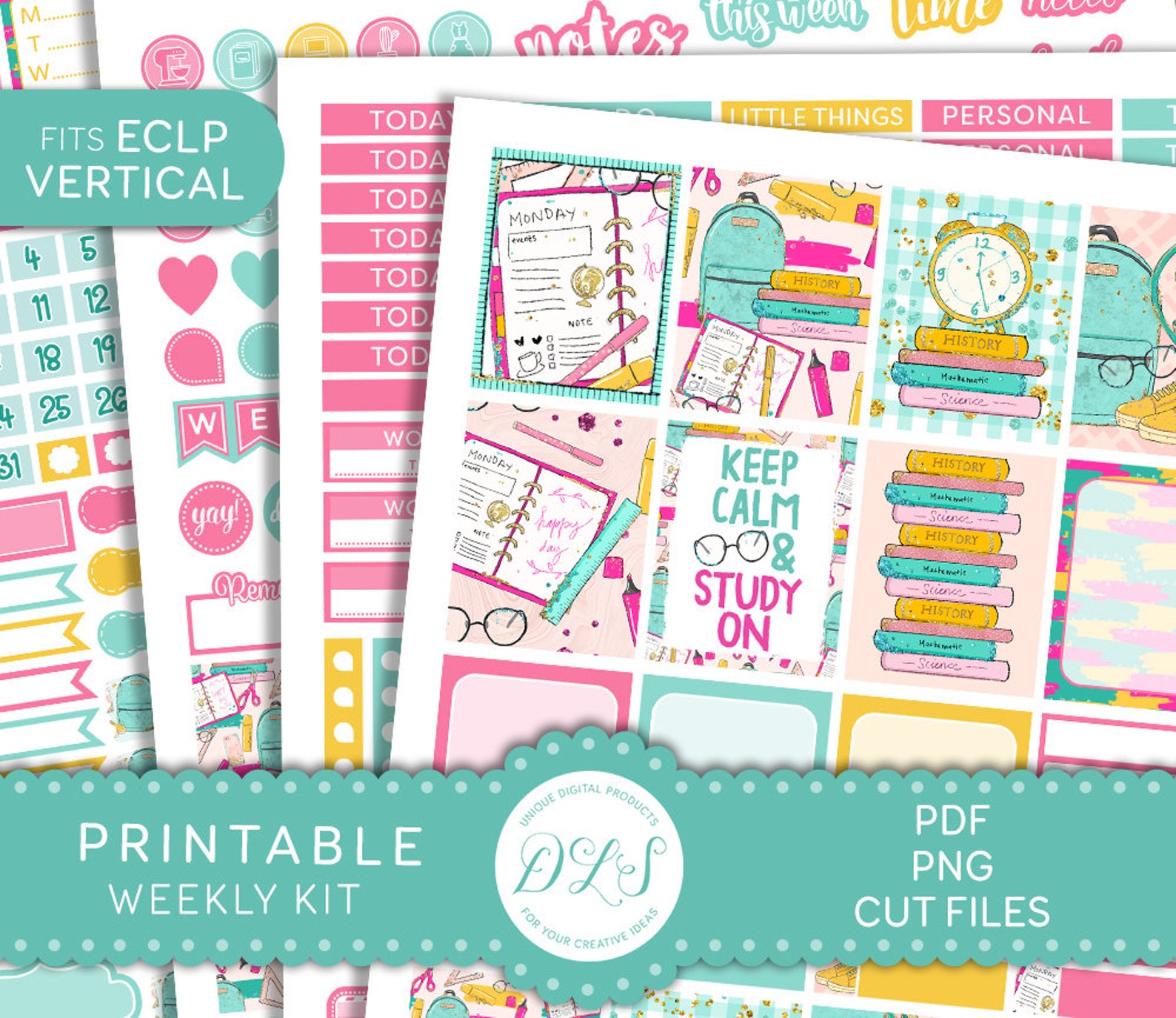 BACK TO SCHOOL Planner Stickers Printable Back to School | Etsy