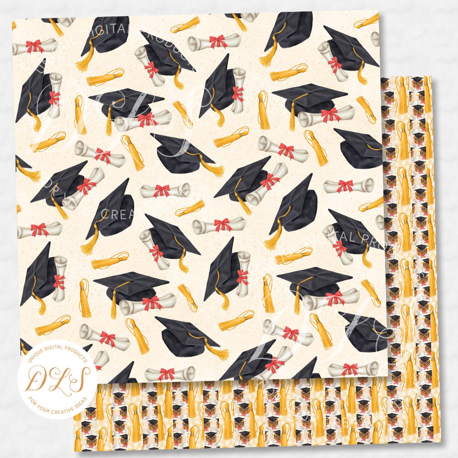 Graduation Digital Paper Graduation Digital Background - Etsy