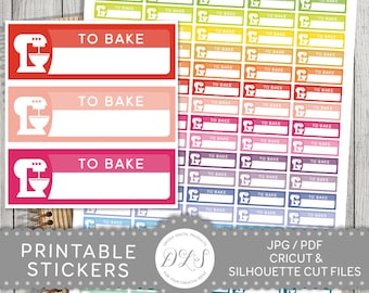 Kitchen Mixer Planner Stickers Baking Planner Stickers