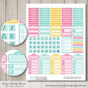 Printable BACK TO SCHOOL Planner Stickers, Happy Planner Back to School ...