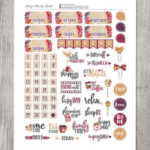 Printable Thanksgiving Planner Stickers, Thanksgiving Weekly Planner ...