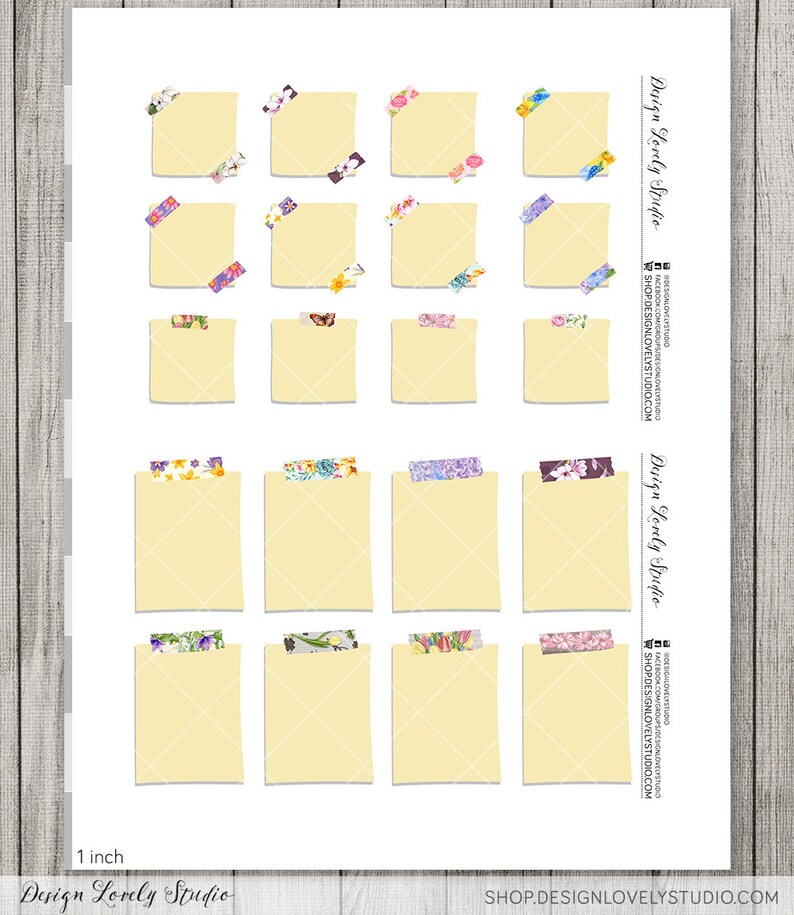 Printable STICKY NOTES Printable Functional Planner Stickers | Etsy