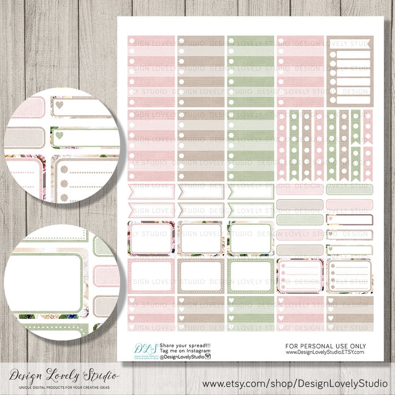 Happy Planner Printable Weekly Kit Easter Planner Stickers - Etsy