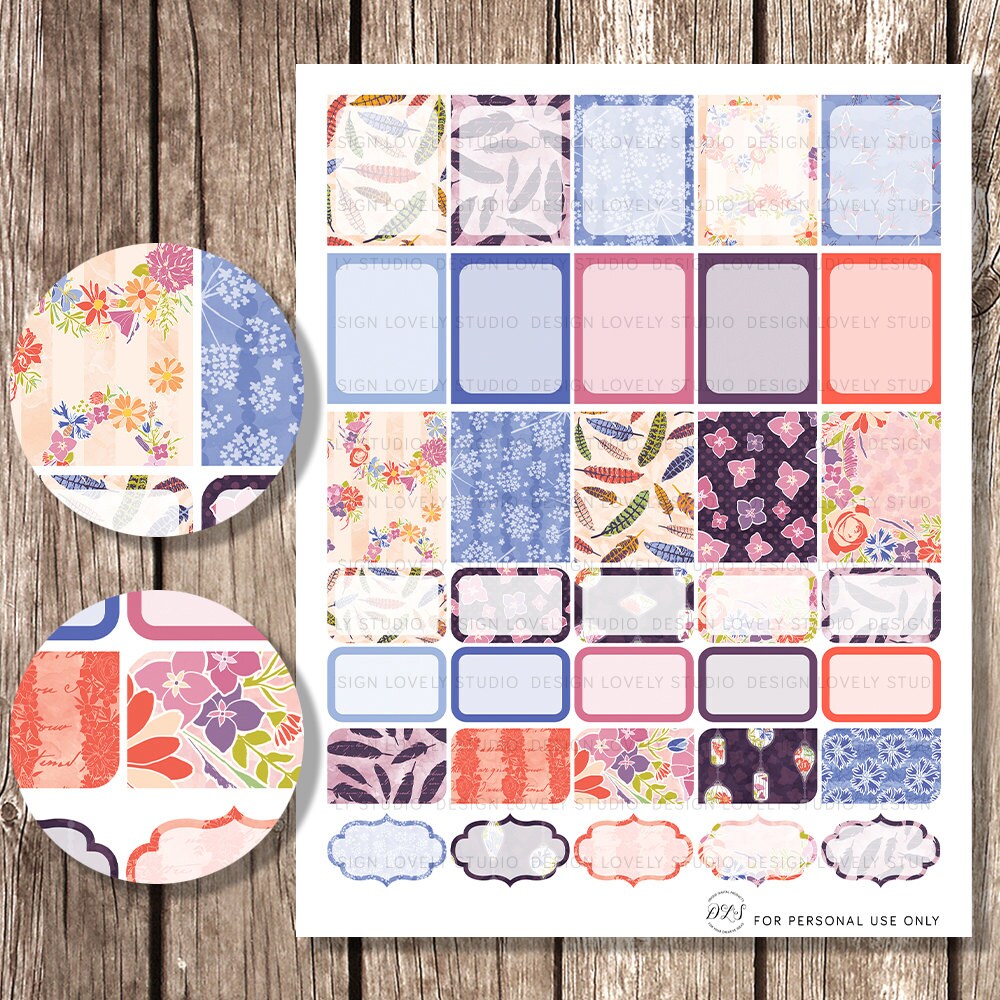 Printable Planner Stickers for VERTICAL Erin Condren, Summer Stickers ...