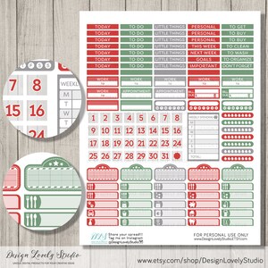 Printable Stickers, Happy Planner Printable Christmas Stickers, Winter ...