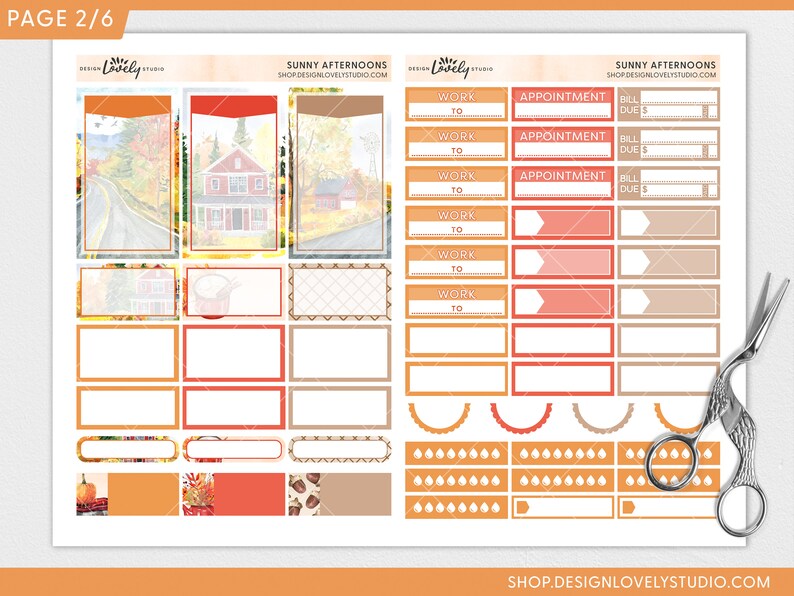 Happy Planner Stickers Kit, Fall Planner Stickers, Weekly Sticker Kit ...