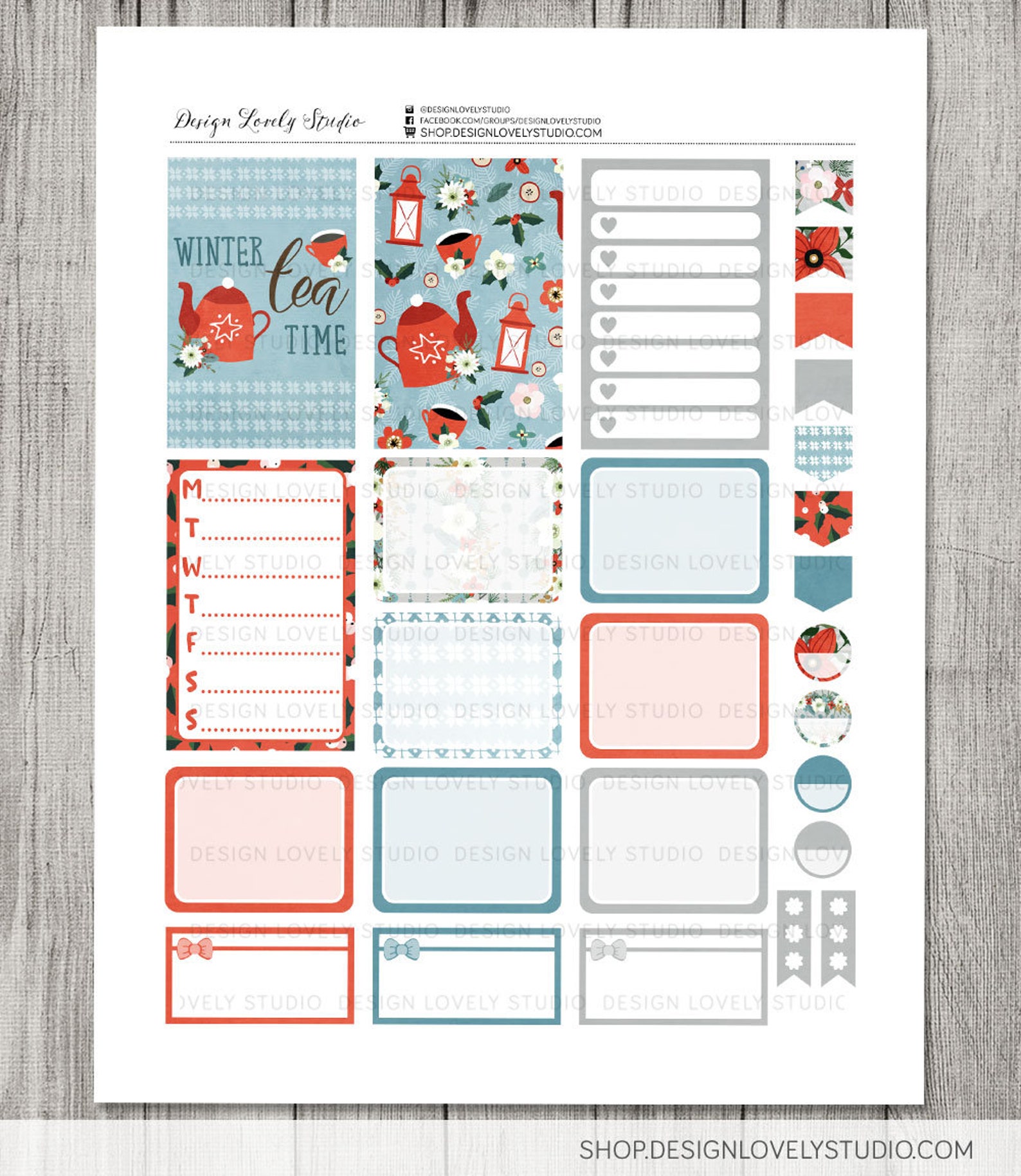 Big Happy Planner Christmas Stickers Kit Printable Christmas - Etsy