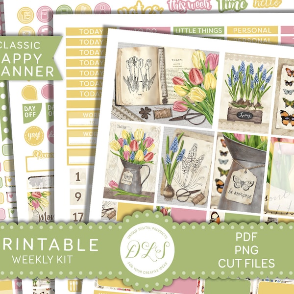 Spring Stickers - Etsy