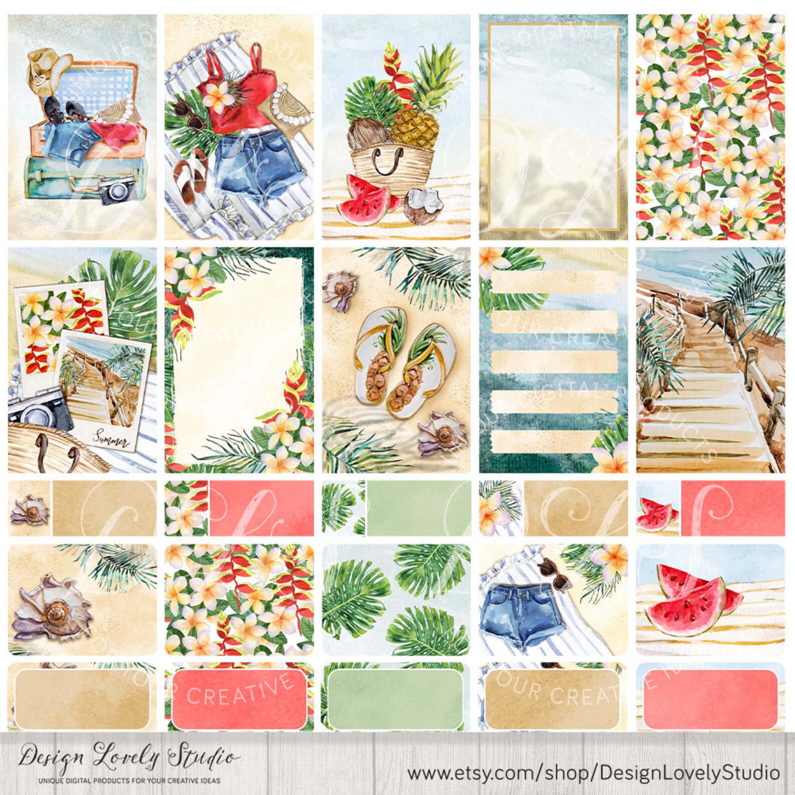 Printable Weekly Stickers Kit Happy Planner Printable - Etsy Hong Kong