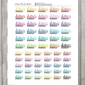 DOCTOR APPOINTMENT Planner Stickers, Printable Planner Stickers, Health ...