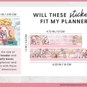 Carnival Printable Planner Stickers Bundle, Monthly, Weekly, and ...