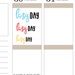 LAZY DAY Printable Script Planner Stickers, Typography Planner Stickers ...