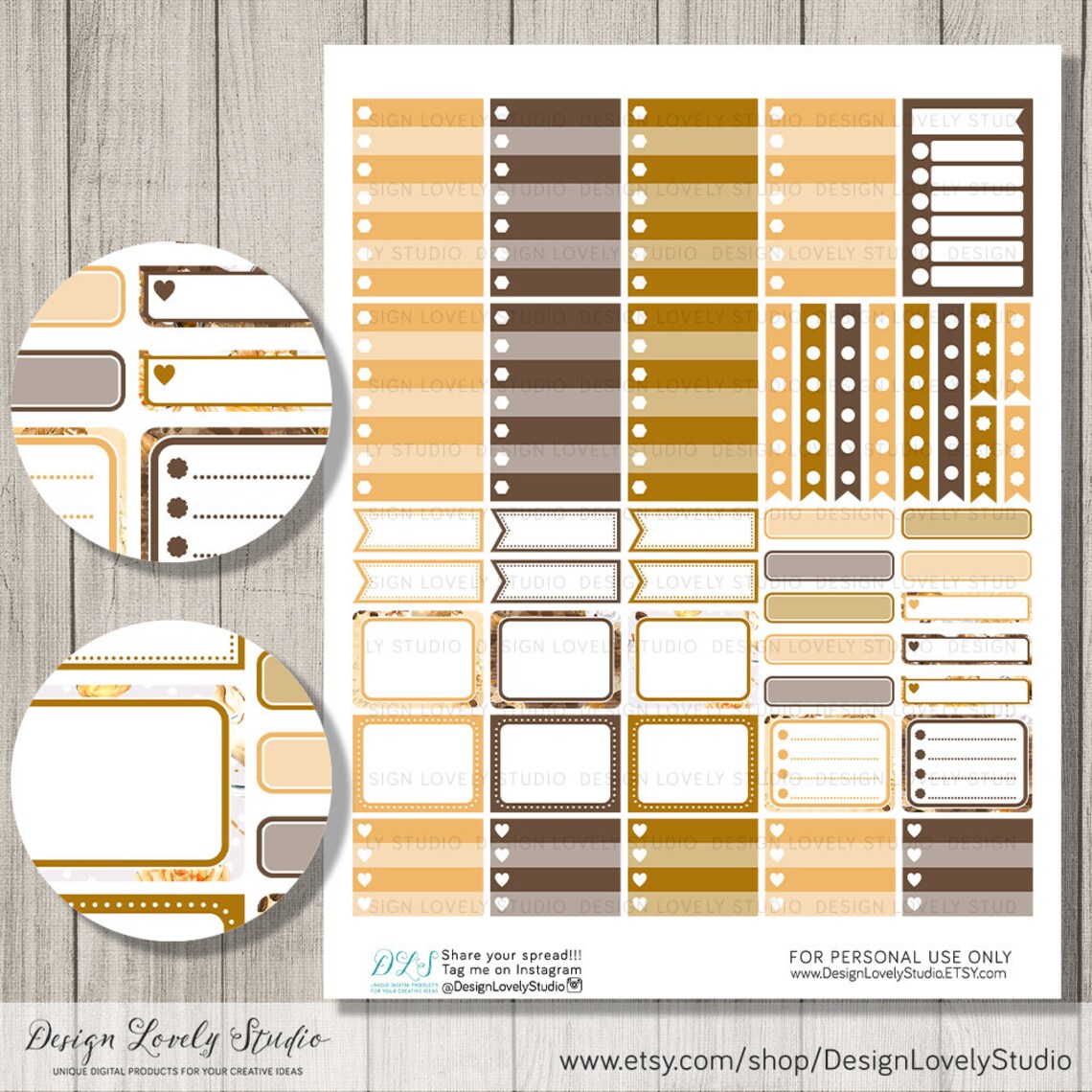 Printable COFFEE TIME Planner Stickers, Happy Planner Weekly Stickers ...
