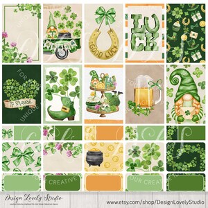 St Patrick's Day Planner Stickers Printable, March Planner Stickers ...