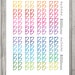 PRINTABLE Corner Planner Stickers, Multicolor Corner Planner Stickers ...